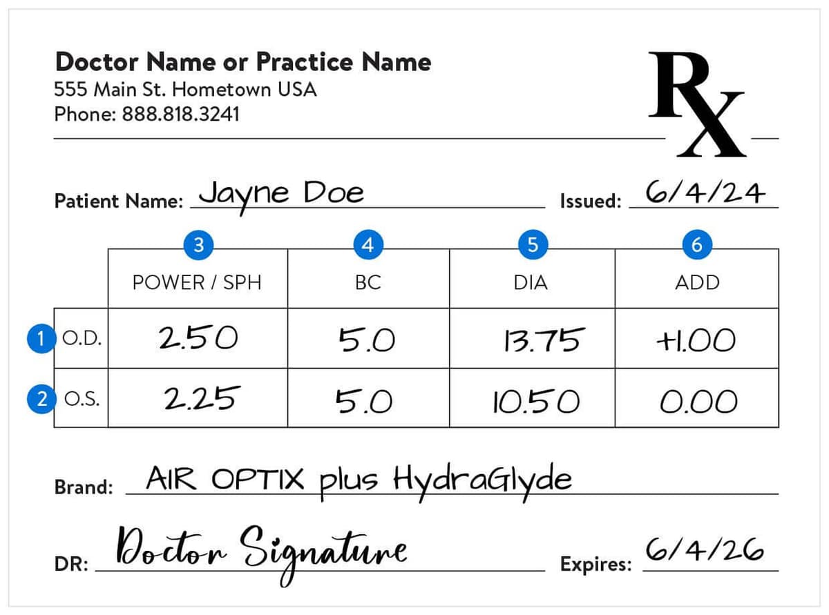 Prescription Help - Contact Lenses from Walmart Contacts